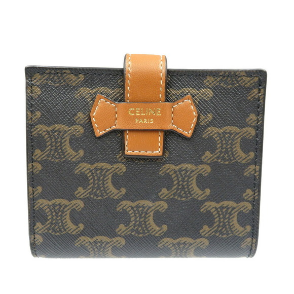 Celine | Accessories | Celine Triomphe Canvas Strap Bifold Wallet | Poshmark